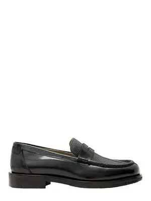 ALLSAINTS Bloom Leather Loafers - Black