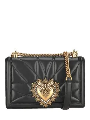 Dolce & Gabbana Dolce & Gabbana Devotion Medium Shoulder Bag Black