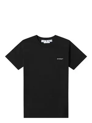 Off-White Wave Outline Diagonal Slim T-shirt - Black