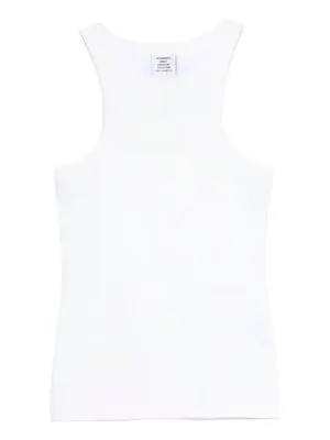 Vetements Logo-embroidered Tank Top - White
