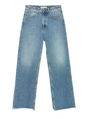 Alessandra Rich Low-rise Baggy Jeans - Blue