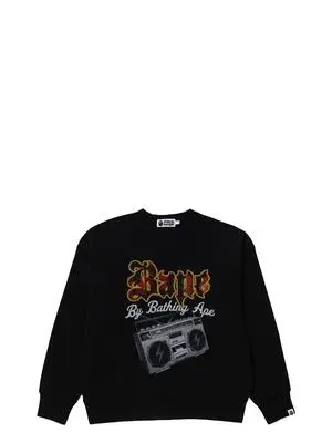 A BATHING APE Boombox Crewneck Sweatshirt - Black