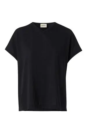 Khaite Devra Cotton-blend Top - Black