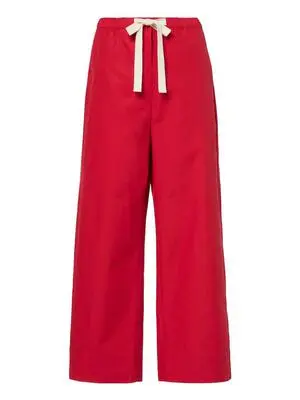 Max Mara Argento Wide-leg Pants - Red