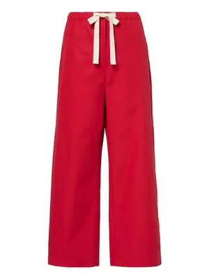 Max Mara S Max Mara Argento Wide-Leg Pants Red