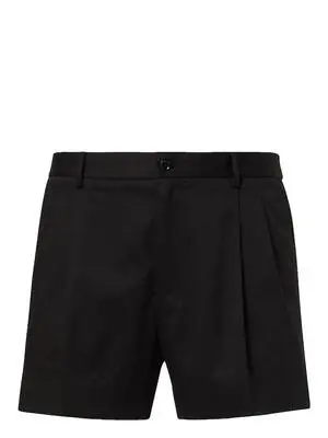 Dolce & Gabbana Cotton-blend Gabardine Shorts - Black