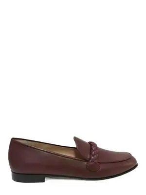 GIANVITO ROSSI Leather Loafers - Red