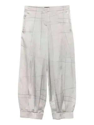 Giorgio Armani Printed Trousers - Grey
