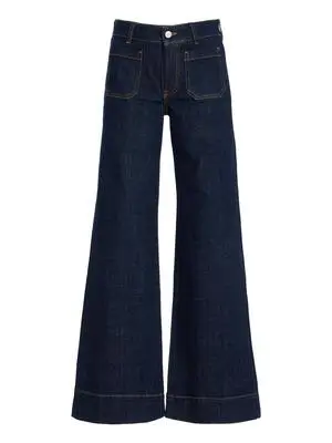 JEANERICA St Monica Stretch Low-rise Flared-leg Jeans - Blue