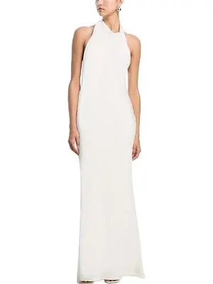 Simkhai Reannon Draped Gown - Ivory