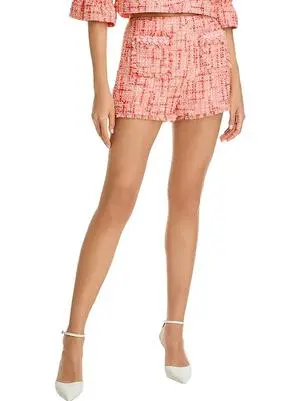 Cinq À Sept Lucie Boucle Racquel Shorts - Pink Poppy