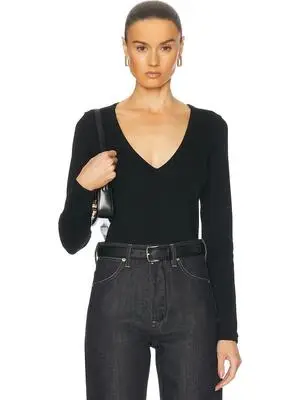 FLORE FLORE Dewi Long Sleeve Top - Black