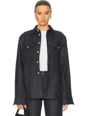 JIL SANDER Denim Shirt - Dark Blue