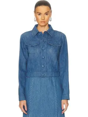 Gabriela Hearst Roland Jacket - Light Blue Denim