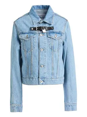 JW Anderson JW Anderson Embellished Denim Trucker Jacket Light Denim