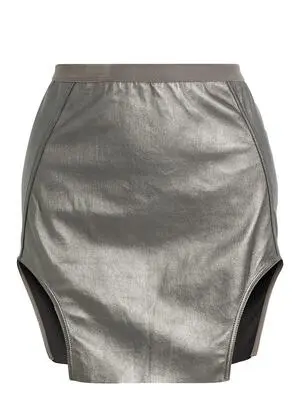 RICK OWENS Rick Owens Diana Leather-Blend Mini Skirt