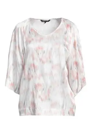 Armani Exchange Tie-dyed Satin Top - Pink