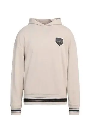 Armani Exchange Cotton-Blend French Terry Sweatshirt Beige