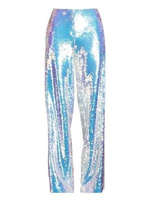Iceberg Wide-leg Pants With Appliqués And Sequins - Azure