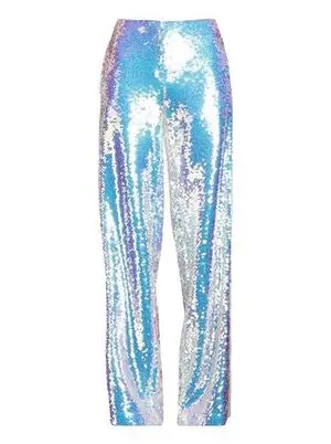 Iceberg Wide-leg Pants With Appliqués And Sequins - Blue