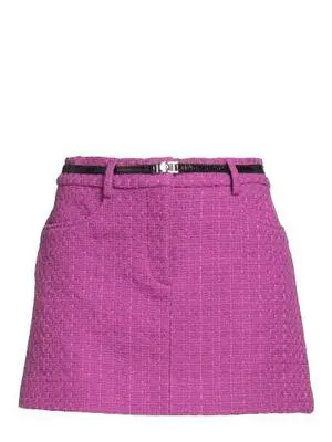 Maje Tweed Mini Skirt - Purple