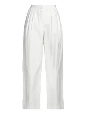 Maje Wide-leg Cotton Trousers - White