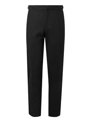 TOM FORD Slim-fit Silk And Wool-blend Trousers - Black
