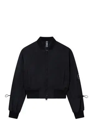 Adidas By Stella McCartney Sportswear Woven Cropped Bomber Jacket - Black