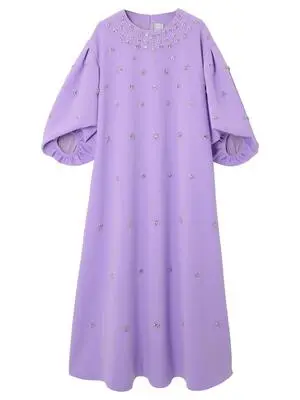 Huishan Zhang Tilda Embellished Gown - Purple