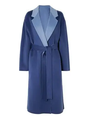 JOSEPH Edmond Reversible Wool, Cashmere, And Silk-blend Coat - Blue
