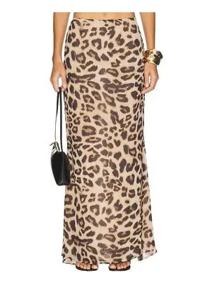 Superdown Nalani Maxi Skirt - Leopard