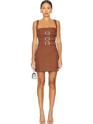 BY.DYLN Cindy Mini Dress - Rust