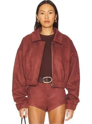 NAKEDVICE The Selene Jacket - Burgundy