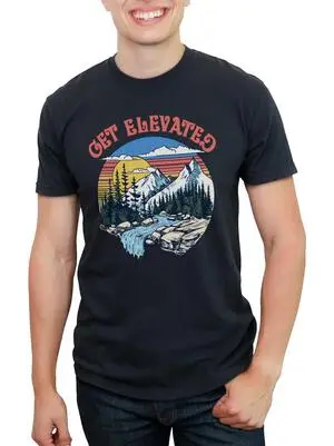 LOST GODS Get Elevated Graphic T-shirt - Black