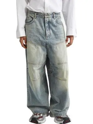 Balenciaga George V Baggy Jeans - 5760 Stained