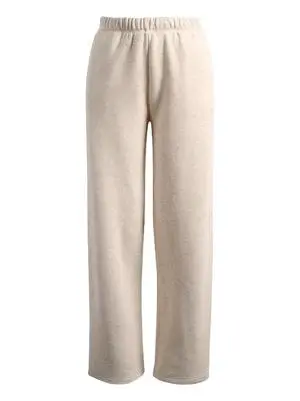 SKIMS Cotton Fleece Blend Straight Leg Pants - Oatmeal Heather