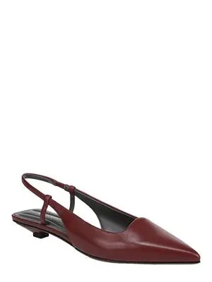 Franco Sarto Franco Sarto Palmira Slingback Pointed Toe Pump Bordo Red