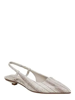 Franco Sarto Franco Sarto Palmira Slingback Pointed Toe Pump Grey Snake Print