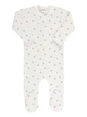 ELY'S & CO. Baby Cotton Ribbed Zipper Footie - Sailor