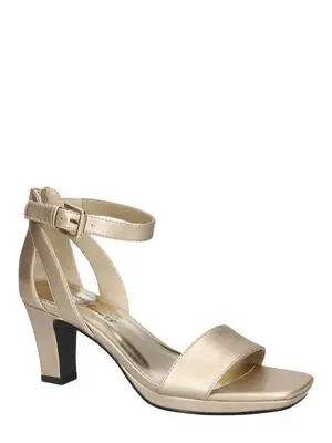 EASY WORKS BY EASY STREET EASY STREET Ro Ankle Strap Sandals Champagne