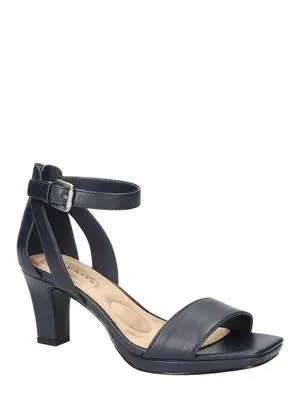 EASY WORKS BY EASY STREET EASY STREET Ro Ankle Strap Sandals Navy