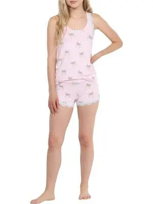 Honeydew Intimates All American Short Pajamas - Sweetheart Bows