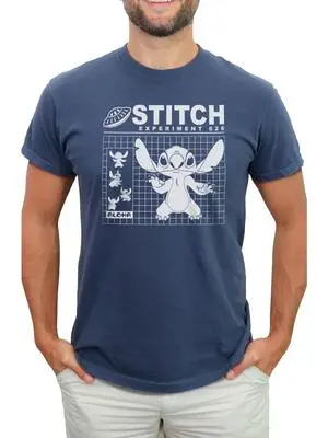 LILO & STITCH Experiment 626 Graph Graphic T-shirt - Navy Blue