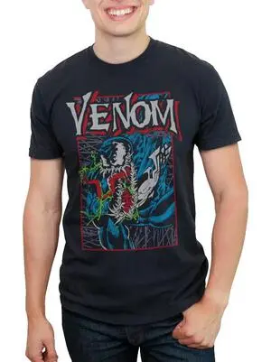 MARVEL: VENOM Marvel Venom Classic Venom Poster Graphic T-shirt - Black