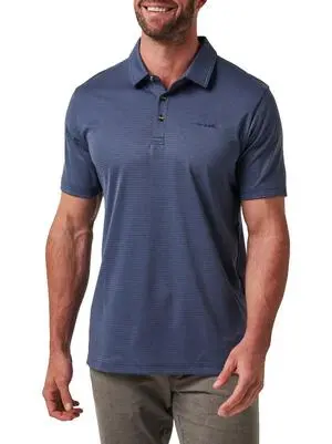 Travis Mathew The Zinna 2.0 Polo Shirt - Vintage Indigo/ Mood Indigo