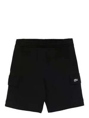 Lacoste Cotton Cargo Shorts - Black