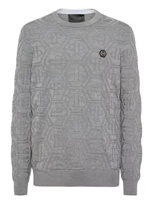 Philipp Plein Logo-patch Jumper - Grey
