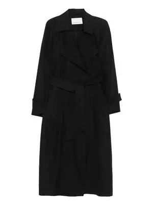 THE FRANKIE SHOP Astoria Trench Coat - Black