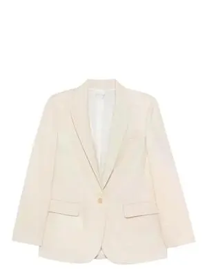 FORTE_FORTE Single-breasted Blazer - Neutrals