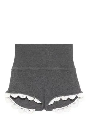 Magda Butrym Knitted Cashmere Shorts - Grey